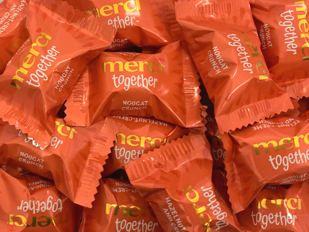 Merci | Crunchy Hazelnut Nougat Mini | 10g – Chocolate Emporium