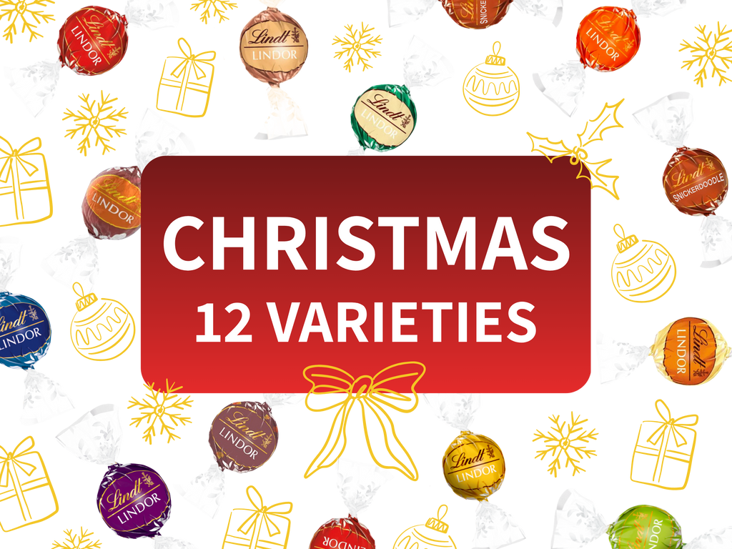 Lindt Lindor CHRISTMAS Collection Gift Box | 12 varieties – Chocolate ...