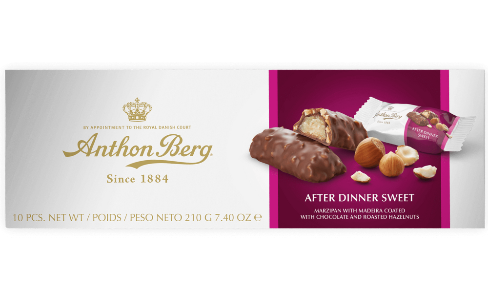 Anthon Berg After Dinner Marzipan Sweets | Madeira & Hazelnut | 210g ...
