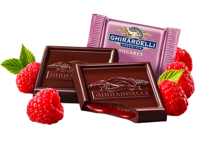 Ghirardelli Raspberry Dark Chocolate Squares – Chocolate Emporium
