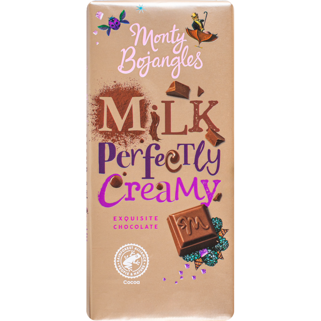 Monty Bojangles | Perfectly Creamy Milk Chocolate Bar | 150g ...