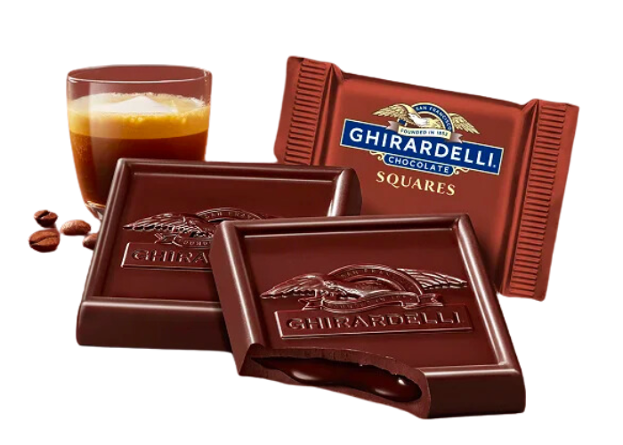 Damaged Macchiato Ghirardelli Dark Chocolate Squares (10) – Chocolate ...