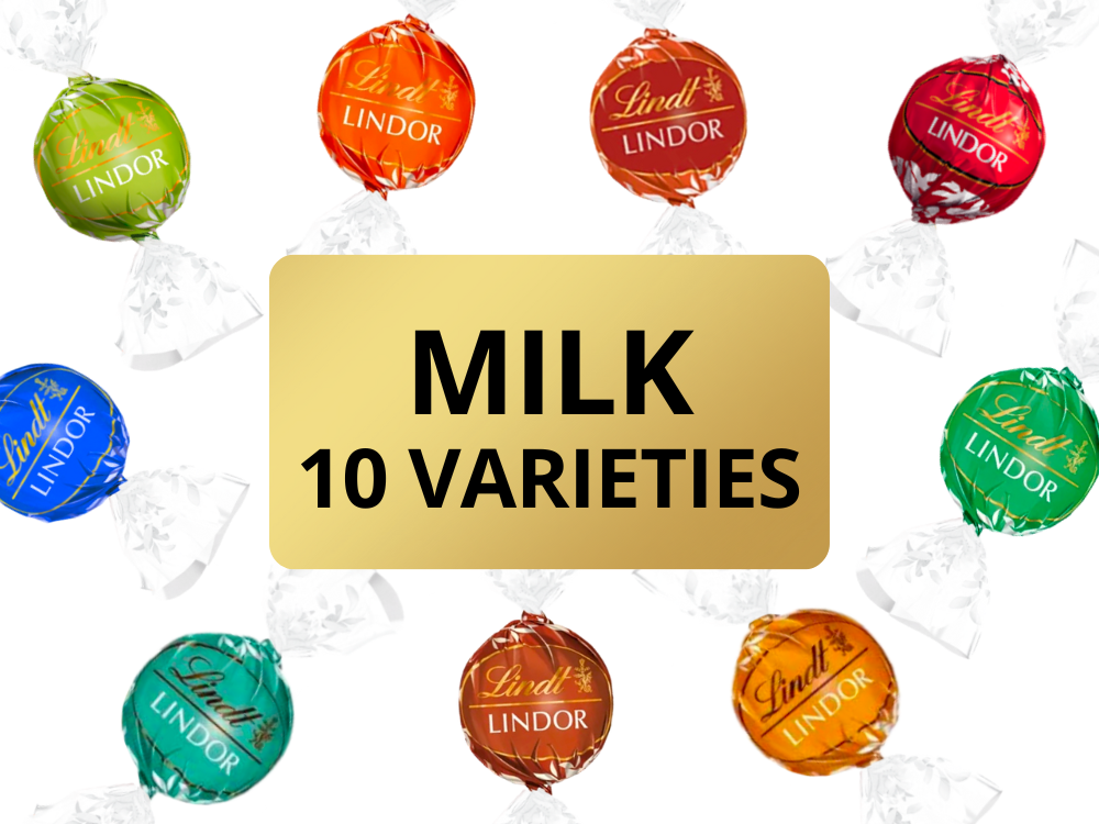 Lindt Lindor Milk Chocolate Collection | 10 varieties – Chocolate Emporium